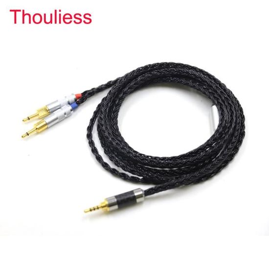 Stéréo 3,5 mm - 3M - 16 Noyaux Casque Câble De Mise À Niveau Pour Hd 700 Sennheiser Hd700 Nw ...