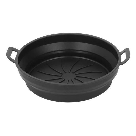 Betian-Diamètre Noir 19CMDoublure Ronde En Silicone Pour Friteuse ...