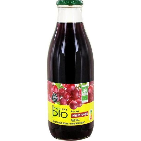 Nature Bio Jus de raisin BIO 1 L - Cdiscount Au quotidien
