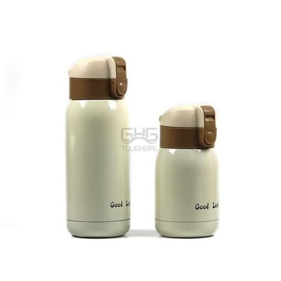 GOURDE BIDON,Beige-200ML--Bouteille thermos en acier inoxydable pour tasse à café, 200-350ML ...