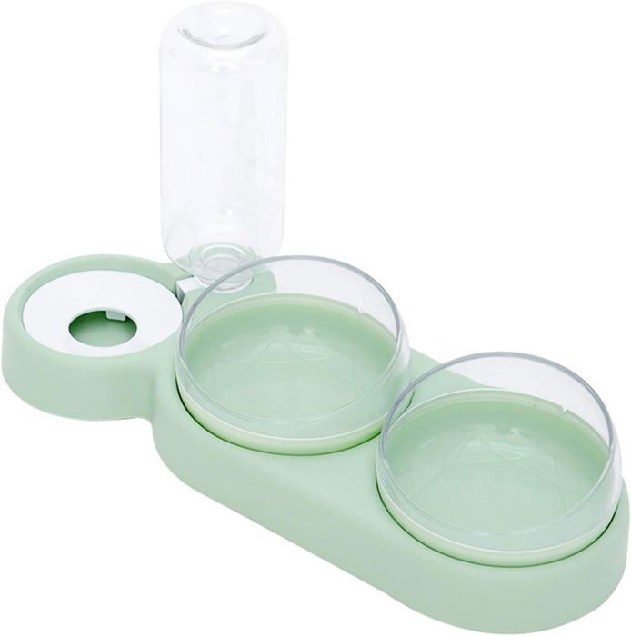 Green Bol De Nourriture pour Chat Triple Chien, Bol Rotatif à 360 ...