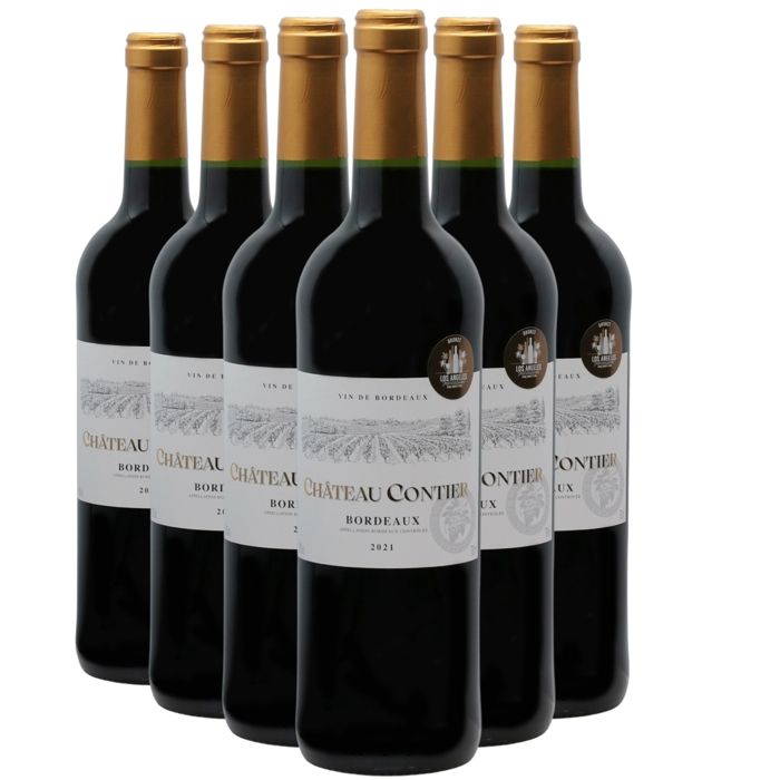 Château Contier Bordeaux 2021 - Vin Rouge de Bordeaux (6x75cl) - La ...