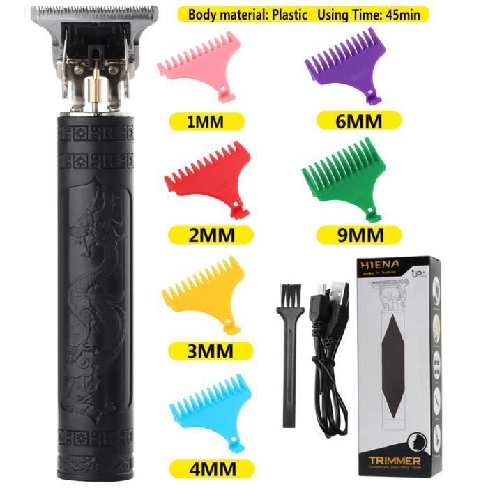 Plastique 1 Tondeuse À Cheveux Électrique Sans Fil Vintage T9, Rasoir Professionnel Pour Hommes ...