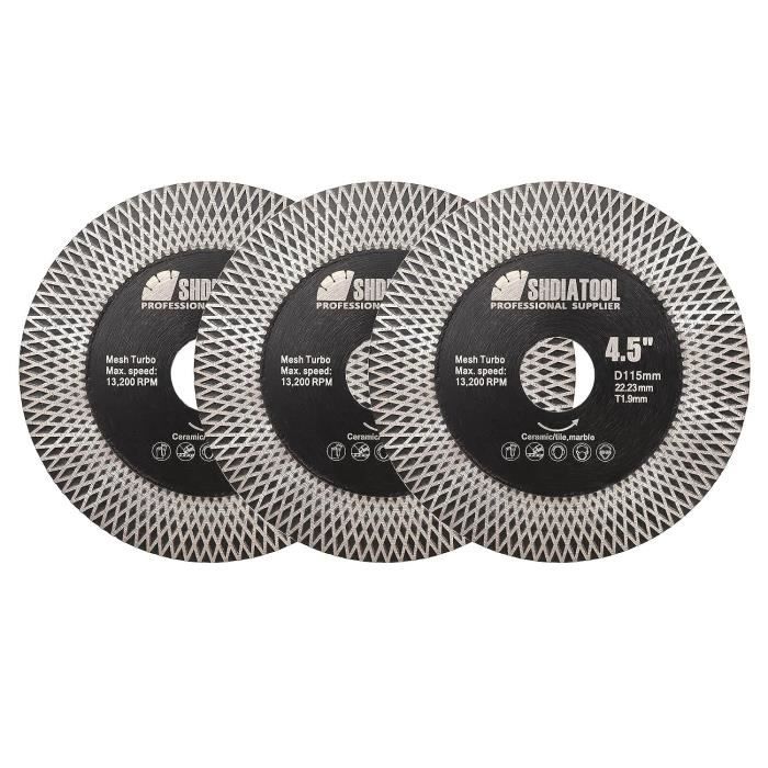 Lame De Scie Diamantée Pour Carrelage, Disque De Meulage De Coupe 115 ...