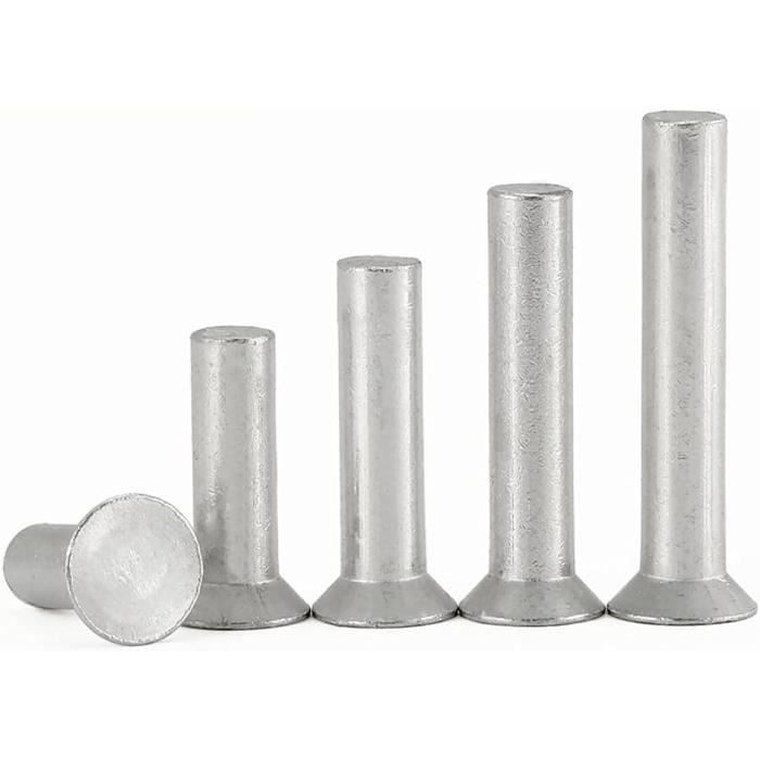 Rivets Badhead, Rivets En Aluminium Massif De Cône Plat, Frappe Des ...