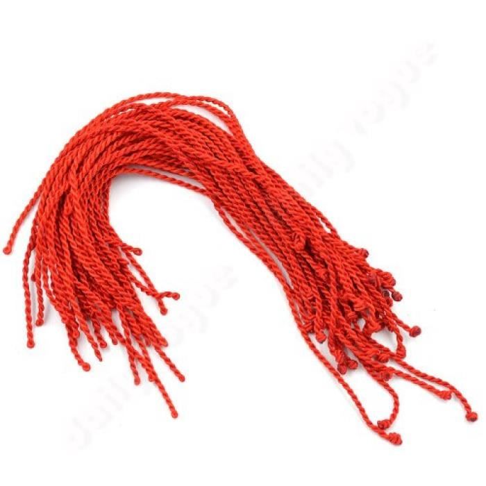 Bracelets 2mm Lychee 50 pièces style Chinois s bracel tressé chanceux ...