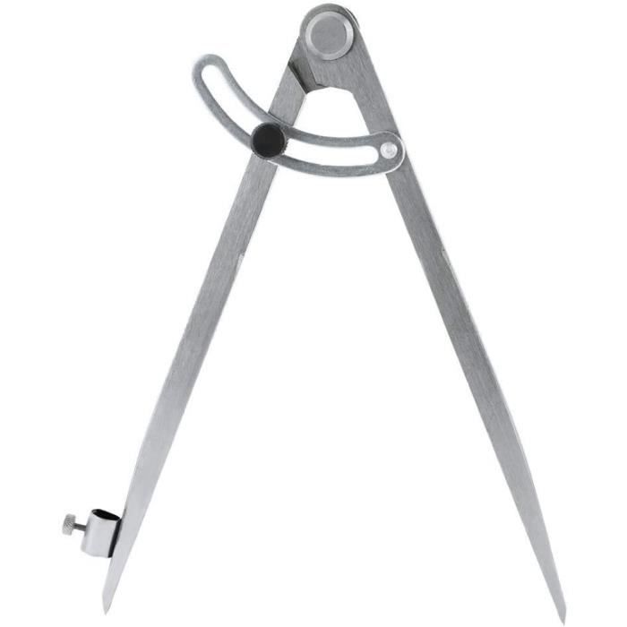 AJW-Travail du bois Compas Carpenter Compass 200mm avec porte-crayon d ...