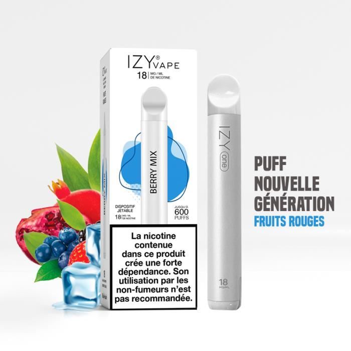 Puff Fruits Rouges - 600 puffs - 18 mg nicotine - cette puff est ...