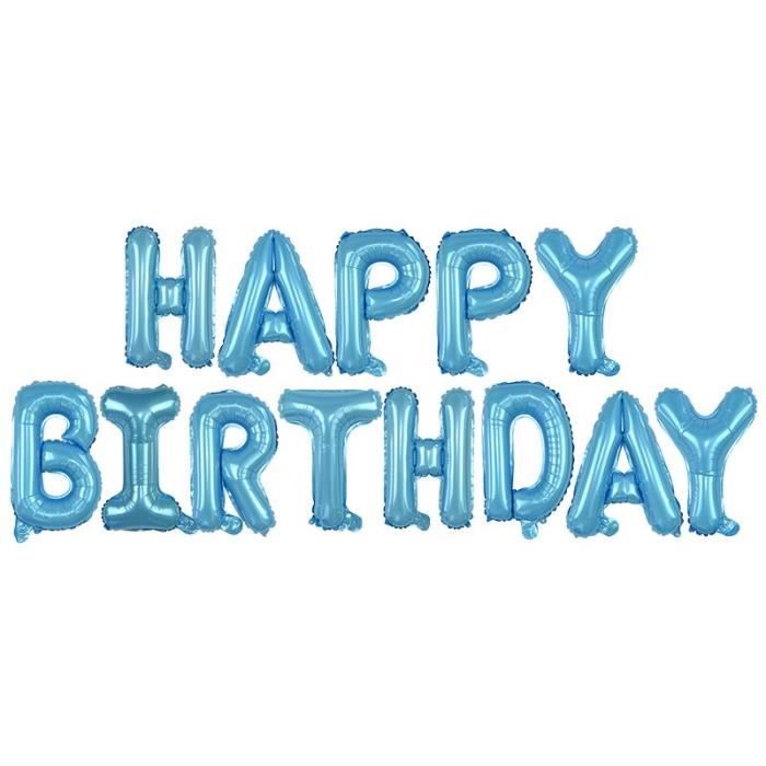 Ballons joyeux anniversaire en aluminium, 13 pièces, décorations de fête d'anniversaire pour ...
