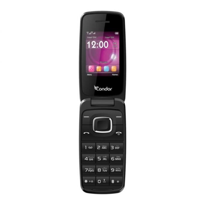 Smartphone CONDOR FLIP GRIS 2G 32Mb - 32 Mb - dual SIM 800 mAh - VGA 0. ...