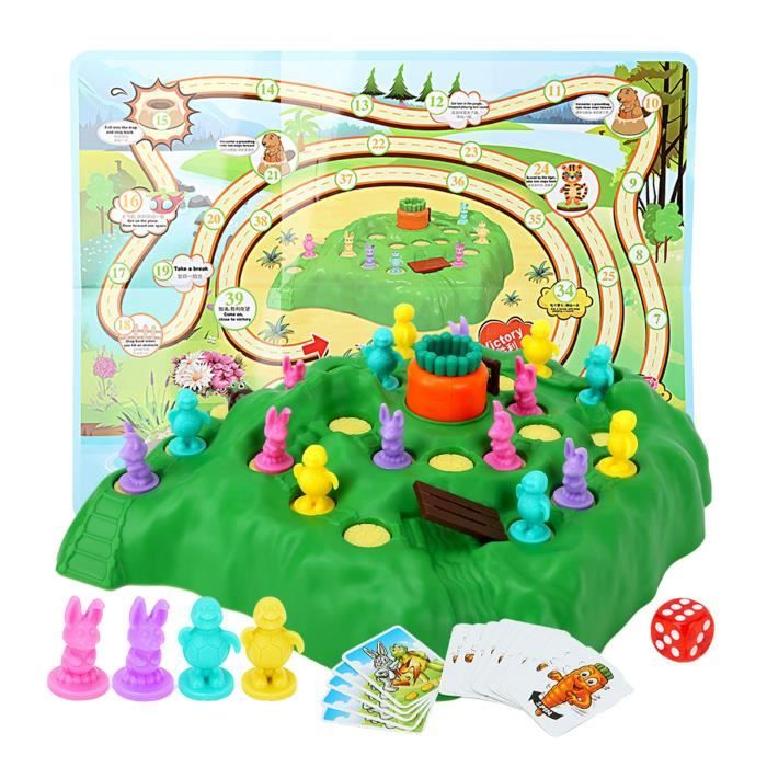 ESTINK Jeu de piège à tortue lapin Jeu de société pour Enfants, Piège à ...