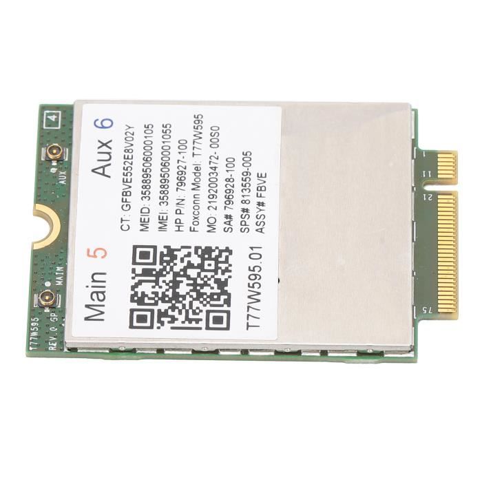 Carte réseau fil Modem X5 LTE, Interface NGFF Carte Réseau WIFI Module ...