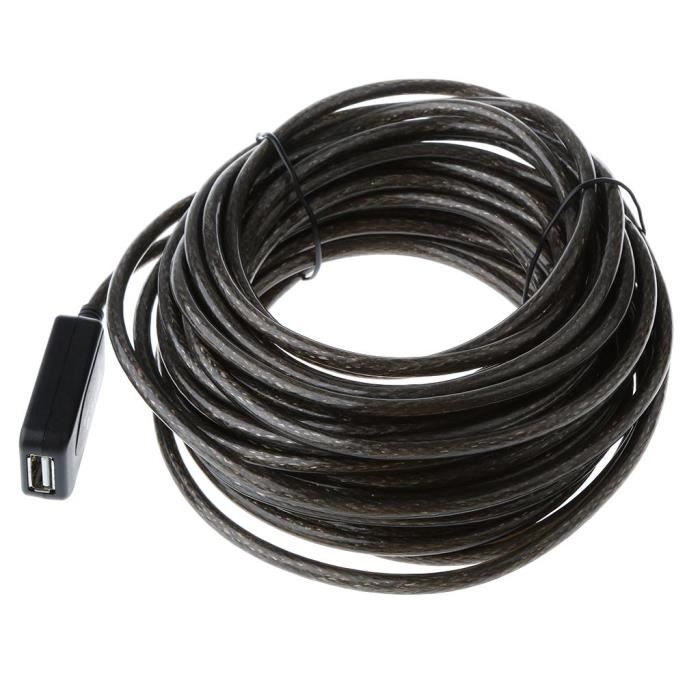 Câble d'Extension Câble de Rallonge USB 2.0 Mâle à Femelle 5/10/15m 10M ...