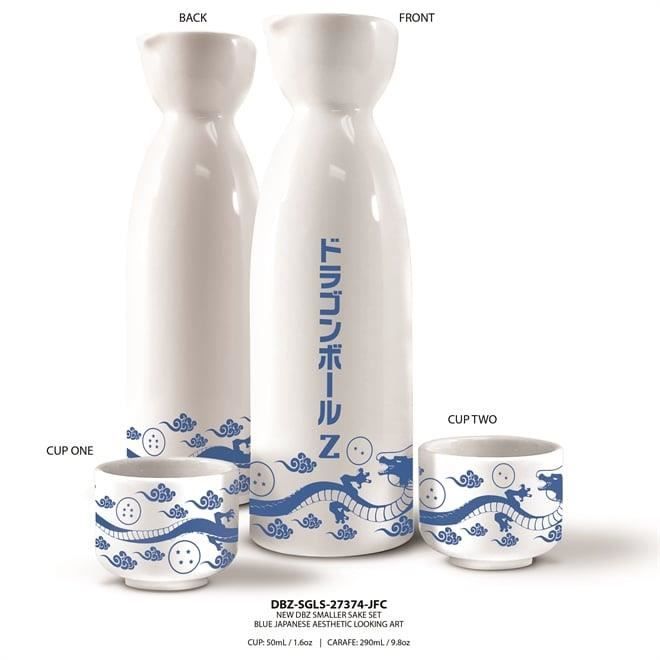 Set de Sake Blue Shenron - JUST FUNKY - Dragon Ball - Carafe et 2 ...