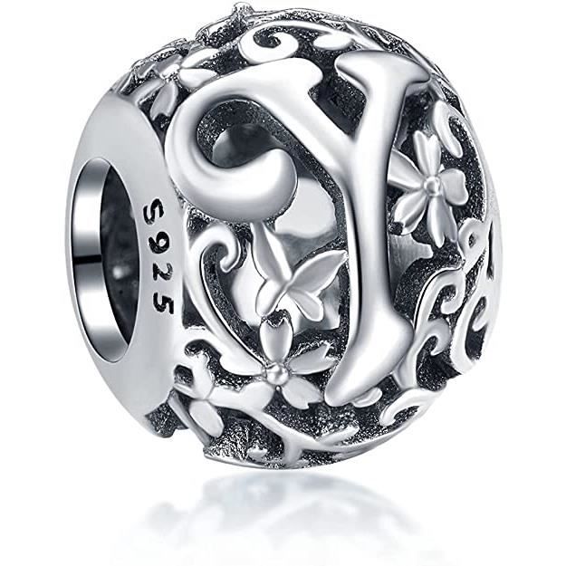 LaMenars Letter Y Charm fit Pandora Bracelets&European Snake Chain S925 ...