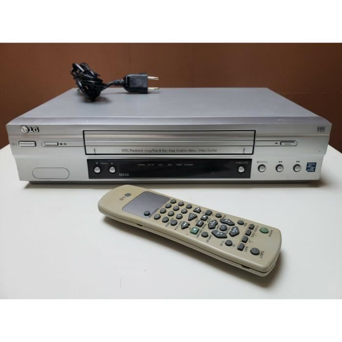 MAGNETOSCOPE LG MG24 LECTEUR ENREGISTREUR K7 CASSETTE VIDEO VHS VCR + TEL - Cdiscount TV Son Photo