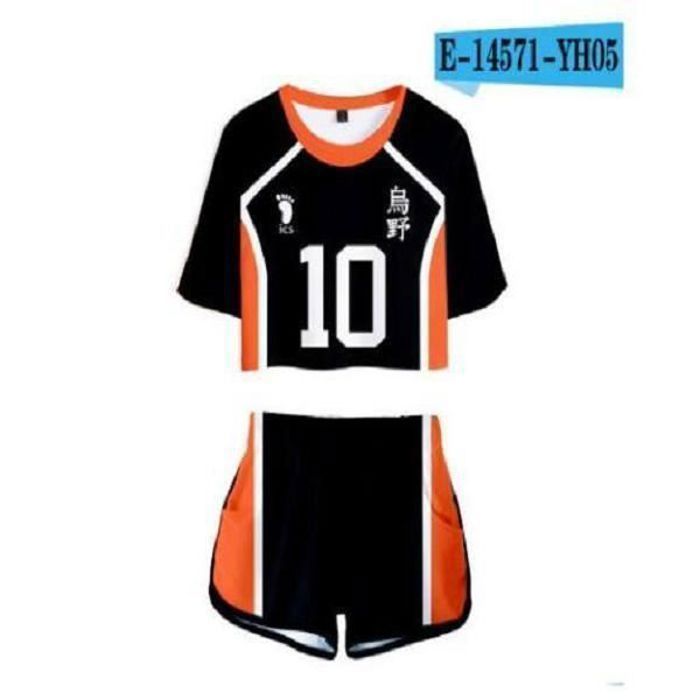 Shorts summer,Japon Anime Haikyuu Karasuno lycée 3D imprimer dames ...
