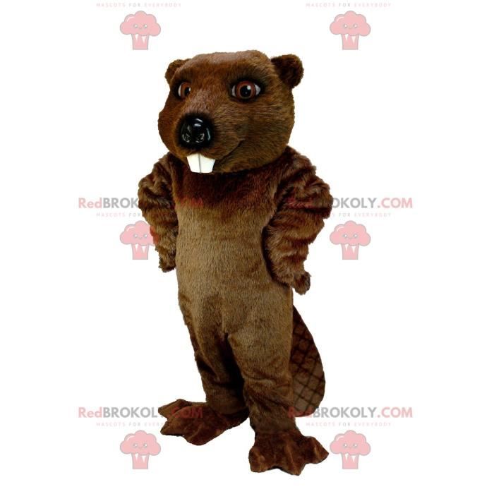 Mascotte de castor marron très réaliste - Costume Redbrokoly.com ...