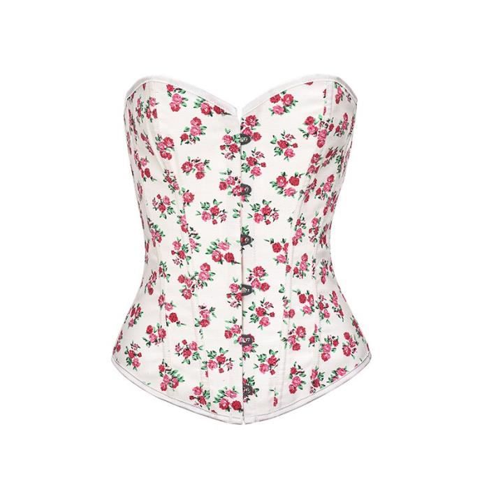 Bustier femme,Corsets en Denim bleu et blanc pour femmes,corsage ...