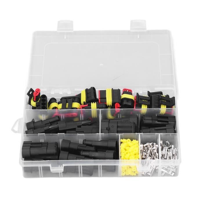Kit de connecteurs automobiles étanches - OMABETA - 254 pièces - Assortiment de connecteurs bout ...
