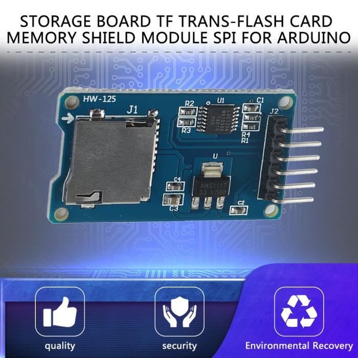 SPI Reader Mémoire Lecteur Micro SD TF carte Memory Card Module Shield ...