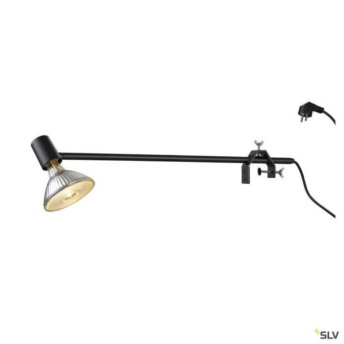 SPOT DISPLAY, spot sur tige intérieur, noir mat, E27/LED E27, 18,5W max ...