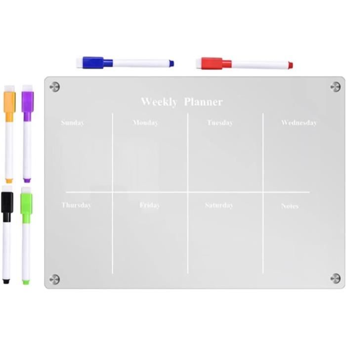 Gadpiparty Tableau De Calendrier Magnétique Effaçable À Sec Pour ...