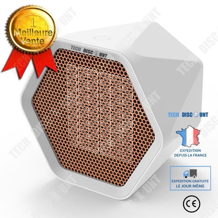 Chauffage - TD® - Mini chauffage électrique - Céramique - 600W - Bureau ...