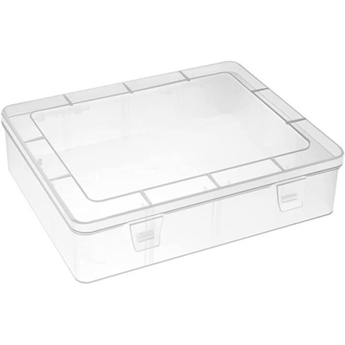 Lot de 13 boîtes de rangement en plastique PP transparent avec ...