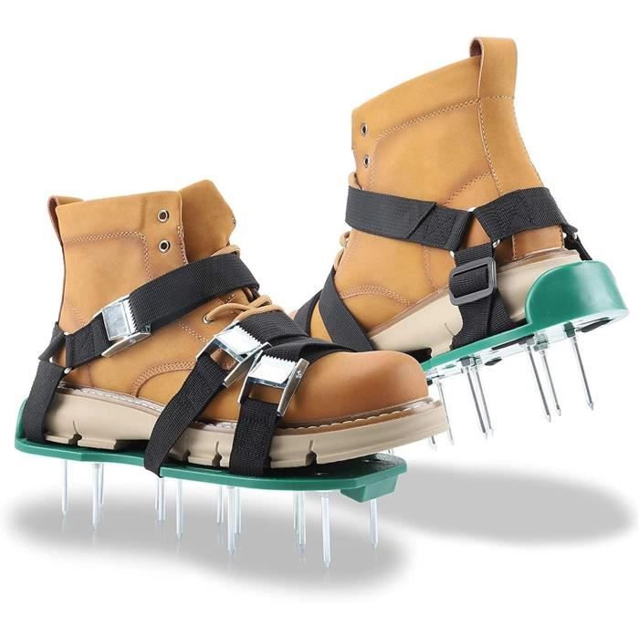 Spike Shoes Lawn Aerator Tool Aeration Shoes, Lawn Yard Patio Lawn Garden - Outils de Jardin ...