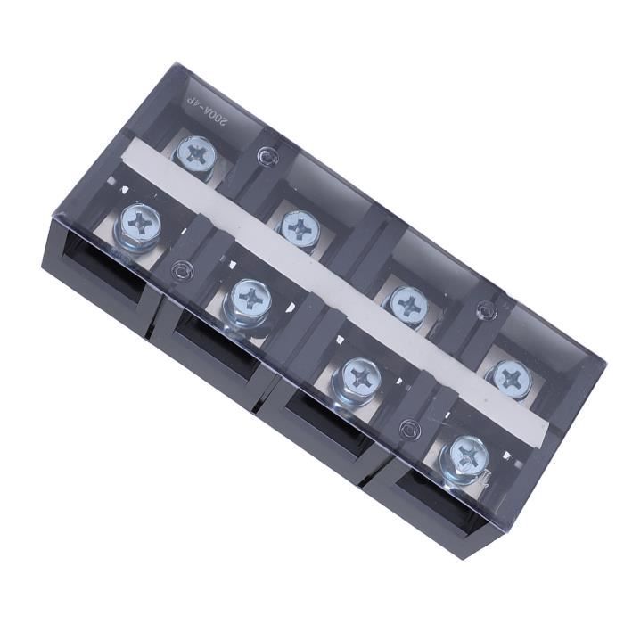 XIT - Bornier Vis Type Double Rangée 4 Positions Bande 200A Barrière ...
