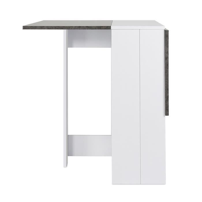 SHE Table Scandinave de Cuisine Salle à Manger Pliable Pratique et ...