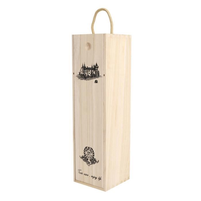 Caisse de vin rouge, boîte de bouteille de vin cadeau boîte de vin ...