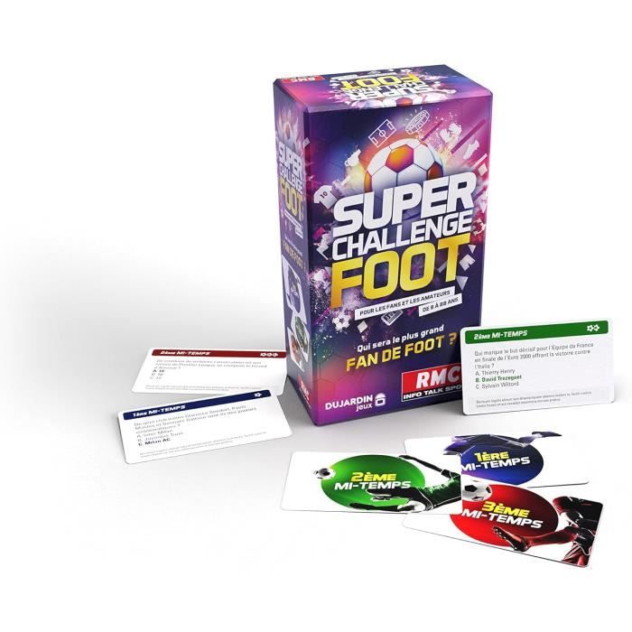 Super Challenge Foot Rmc-Jeu De Cartes Pour Adultes Et Enfants-Dès 8 ...