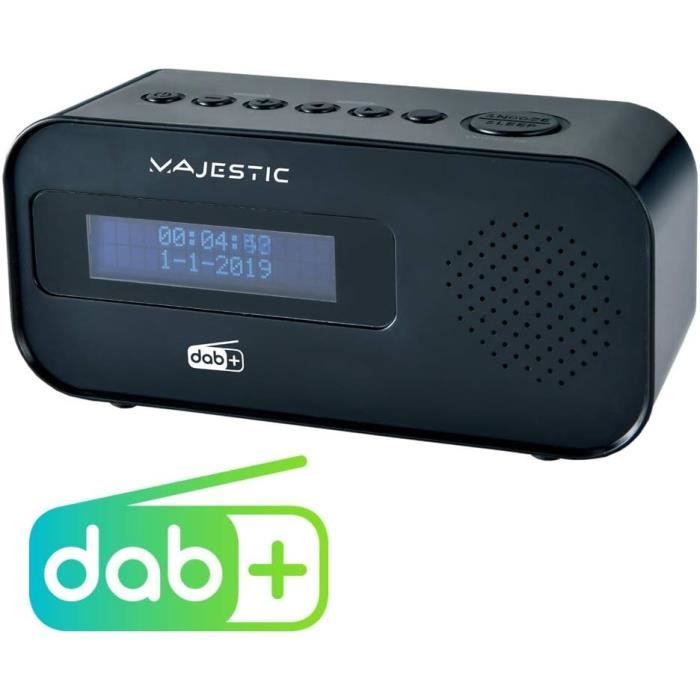 Majestic RS 115 Dab Radio-réveil Dab-Dab+-FM écran LCD, entrée AUX-in ...