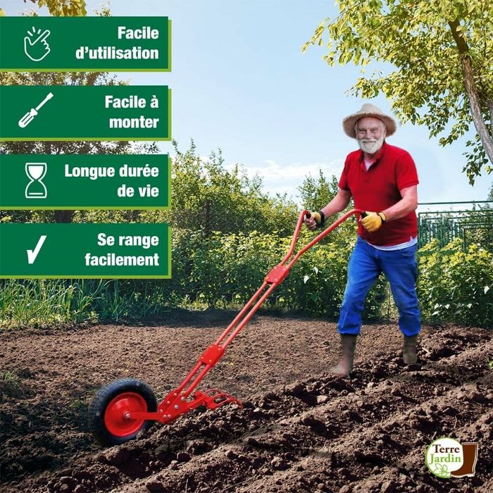 Cultivateur à roue / houe maraichère - Cdiscount Jardin