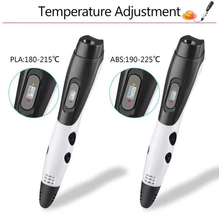 Ensemble Stylo 3D écran LCD + 12 couleurs de filament, cadeau DIY ...