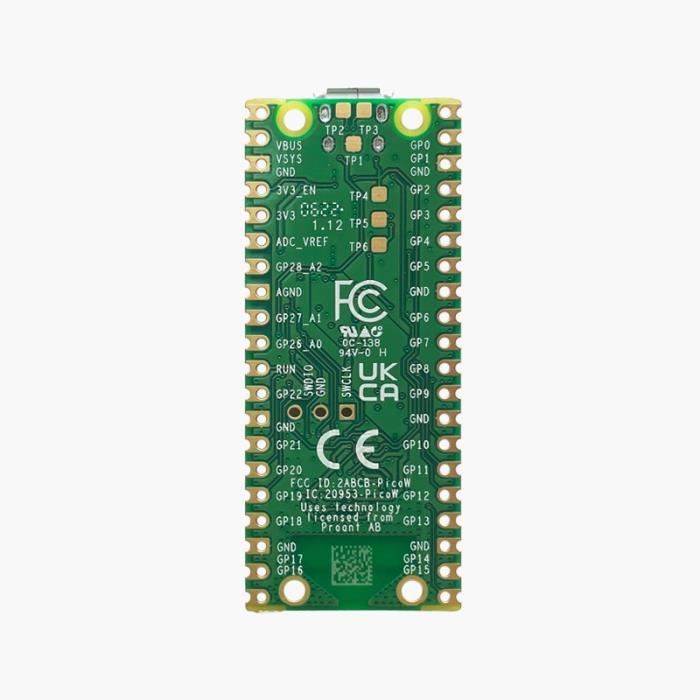 Pico W-Solder - Raspberry Pi Pico W Avec Carte De Développement Wifi ...
