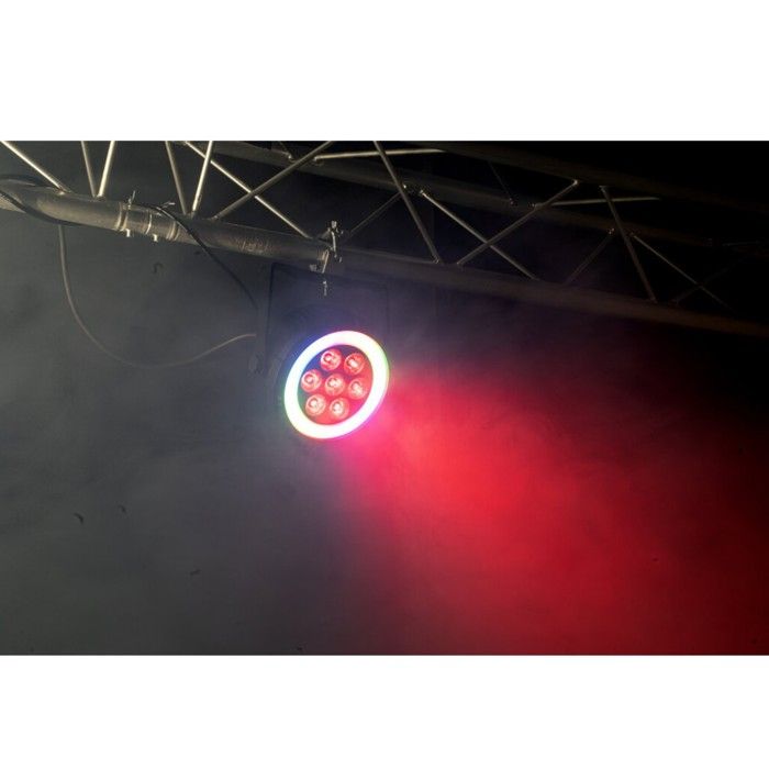 Pack de 4 Projecteurs Par Ibiza Light THINPAR-LED-RING Télécommande ...