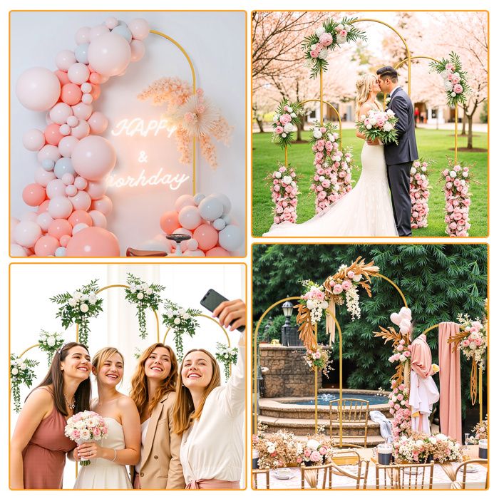 Arche Mariage en Métal Décoration - Lot de 3 Grande Arche de ...