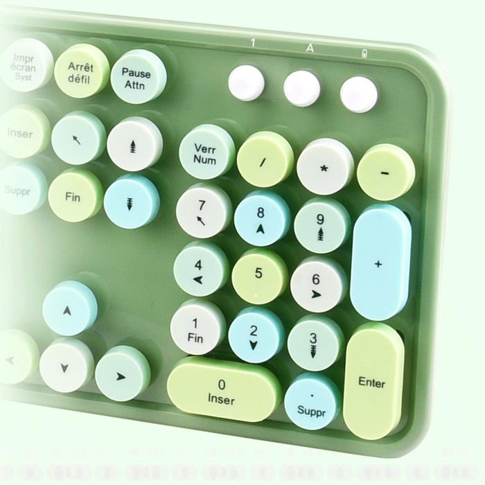 Sweet Pack Clavier Souris Gaming sans Fil Layout Français (AZERTY) WiFi ...