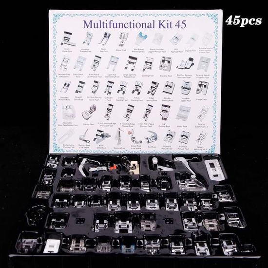 Appuyez sur le pied 45pcs - Brother Singer Janome pieds presseurs pour ...
