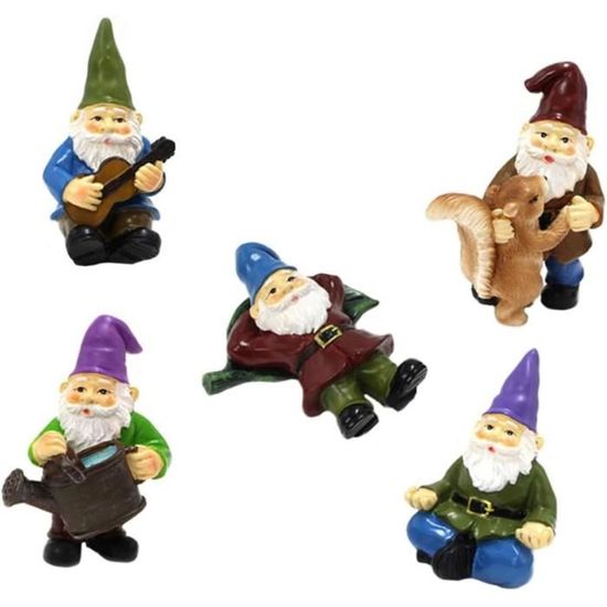 6 Pièces Plug-In Pot De Fleurs Nain Décorations Pour Les Salas De Casa ...