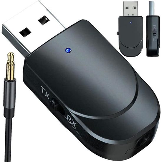 Adaptateur Bluetooth USB 5.0 EDR - Émetteur et récepteur avec clé à ...