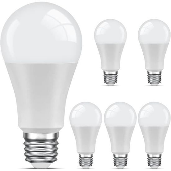 Ampoule Led E27 Blanc-Chaud,9W Equivalent 60W,3000K,806Lm,Ampoule Standar A60 Avec Culot À Vis ...