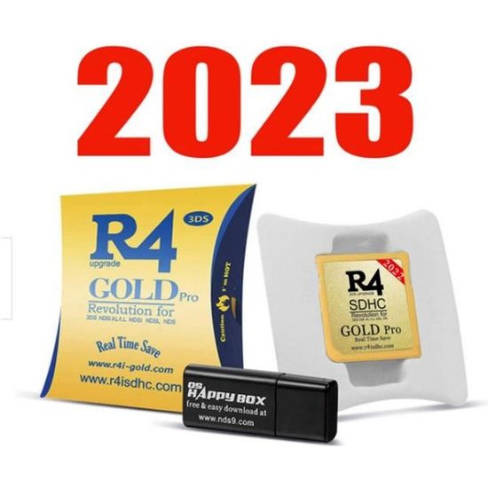 Carte R4 Gold Pro 2023 - ONEVER - Compatible DS/2DS/3DS - Micro SD ...