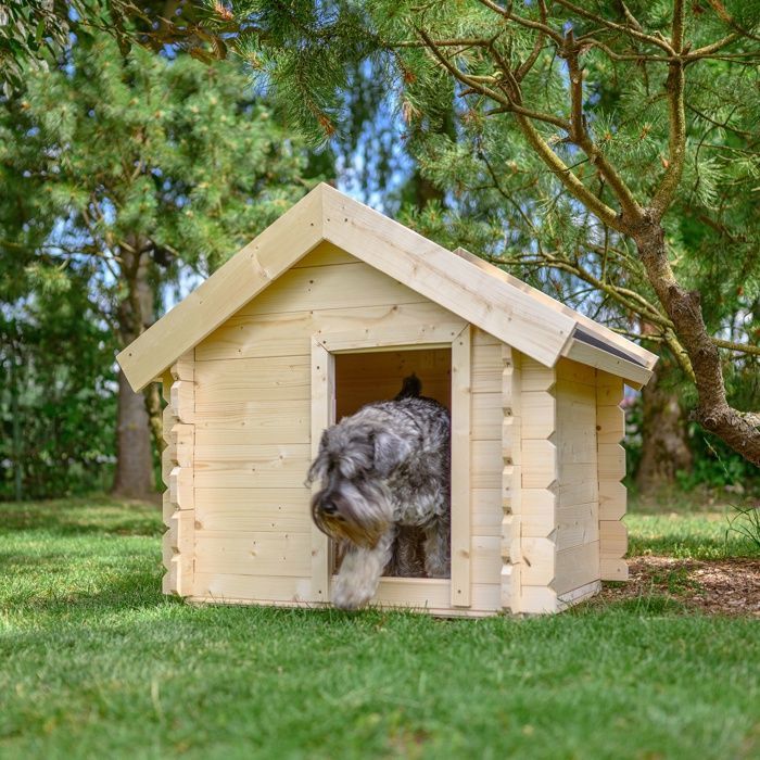 Niche pour Chien Exterieur en Bois - Maison Chien de Petit Race, 76 x ...
