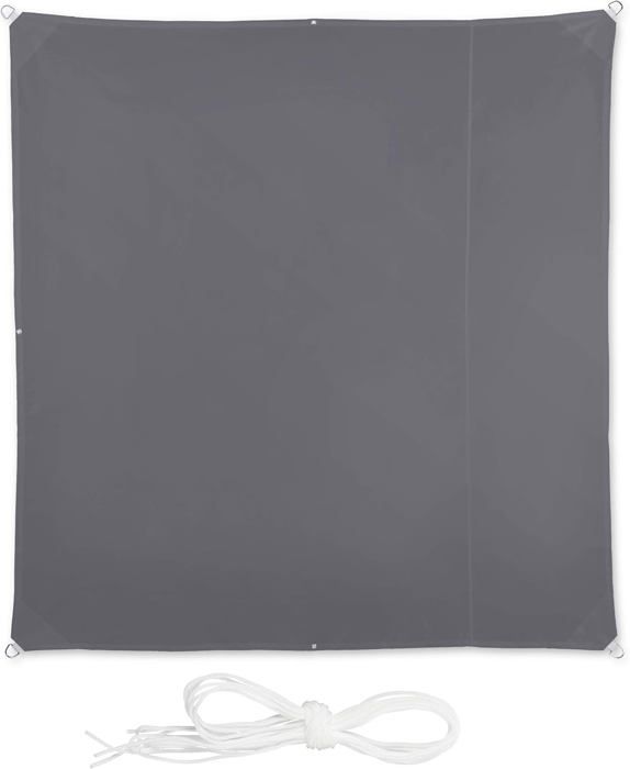 Relaxdays, gris Voile d’ombrage carré diffuseur d’ombre protection ...
