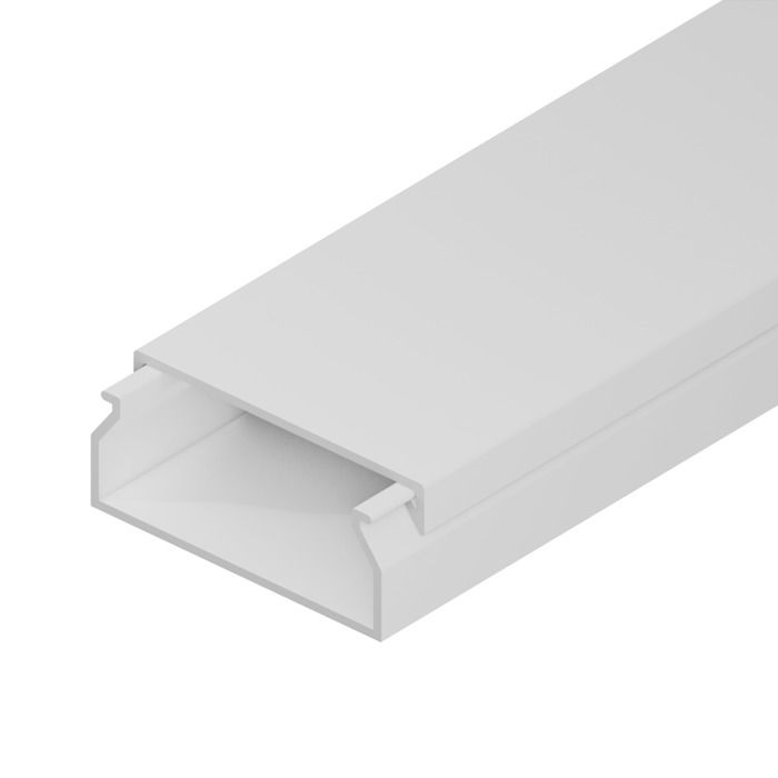 Goulotte électrique - EDO Solutions Technic - EDO777730 - Blanc - PVC ...