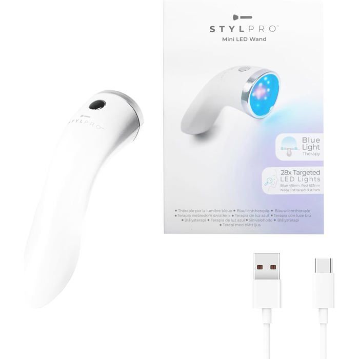 Mini Led Wand luminothérapie - TURBIX - Lumière bleue 415 nm - Lumière ...